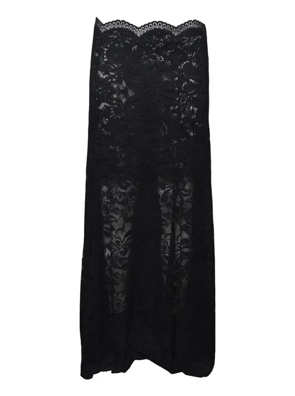 Rabanne Lace Maxi Skirt - Nero