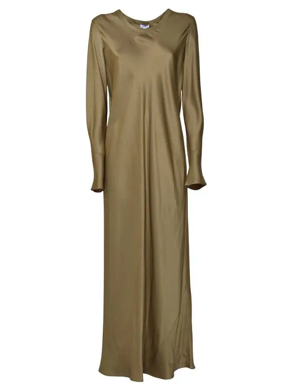 Aspesi Long Sleeve Maxi Dress - Cammello