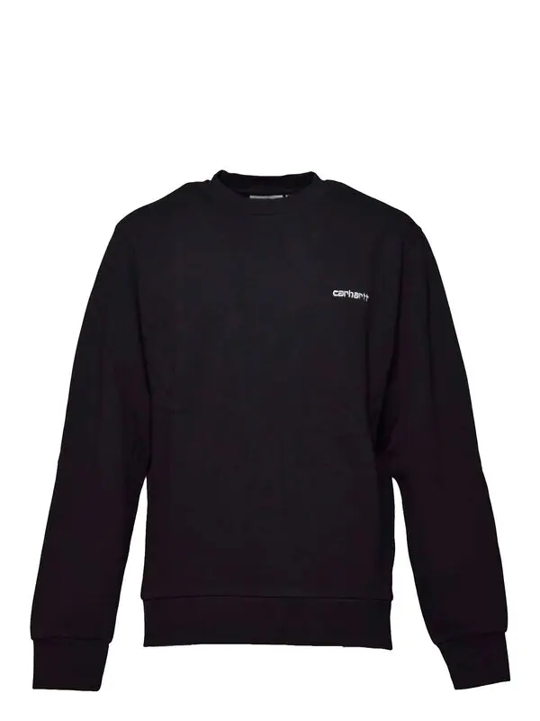 Carhartt Work In Progress Embroidered Logo Crewneck Sweater - Nero