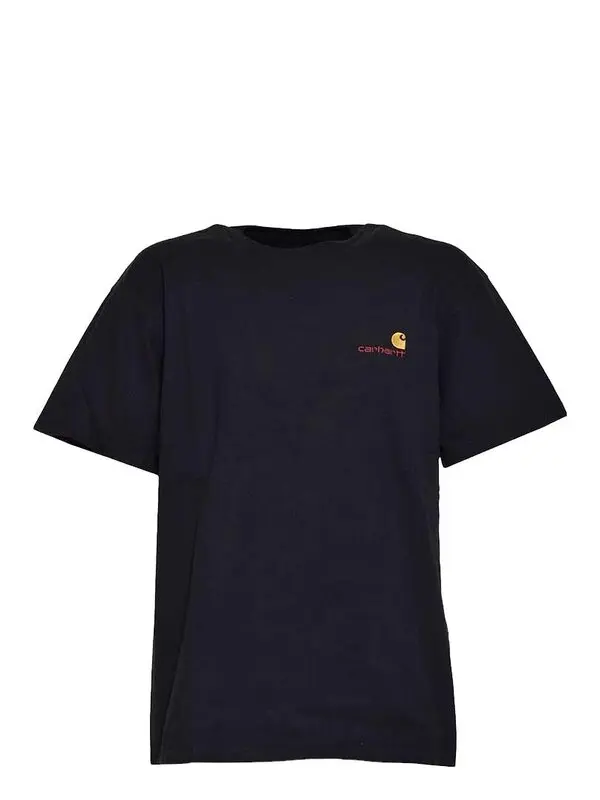 Carhartt Work In Progress Black T-shirt With Embroidered Logo - -97