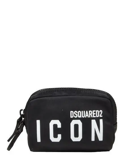 Dsquared2 Shiny Effect Nylon Mini Square Clutch - -97