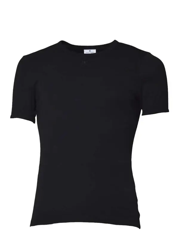 COURREGES Courrèges Short Sleeve T-shirt - Nero