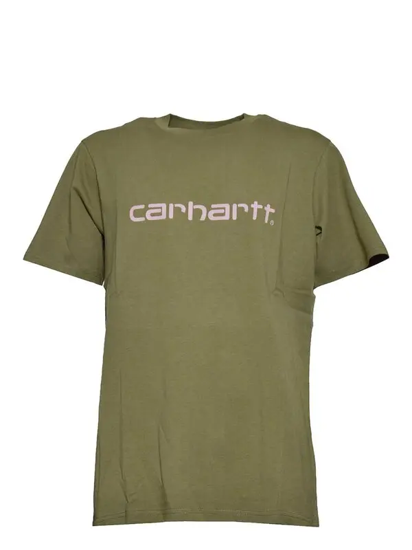 Carhartt Work In Progress Logo T-shirt - Verde