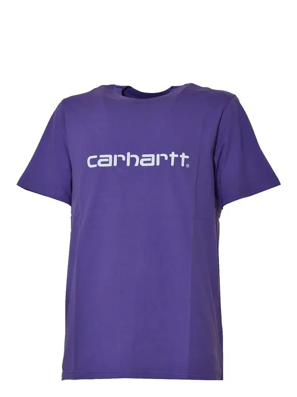 Carhartt Work In Progress Logo T-shirt - Viola