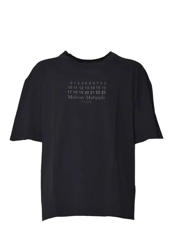 MAISON MARGIELA Short Sleeve T-shirt - Nero Lavato