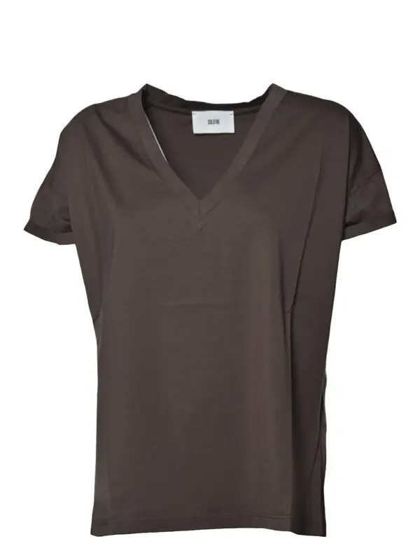 SOLOTRE V-neck T-shirt - Caffe'
