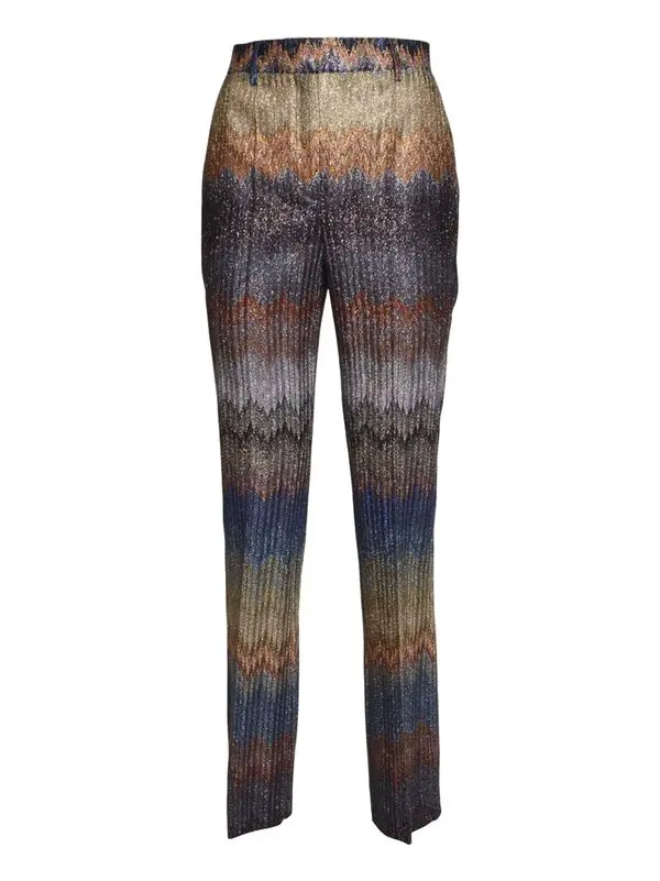 Missoni Pleated Metallic Trousers - Multicolour