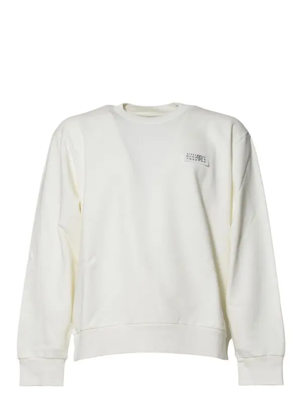 MAISON MARGIELA Crew Neck Pullover - Bianco