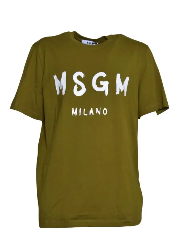 MSGM T Shirts And Polos - Verde Militare