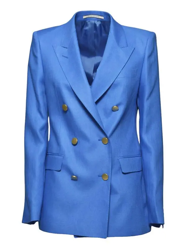 Tagliatore Double Breasted Blazer - Blu Royal