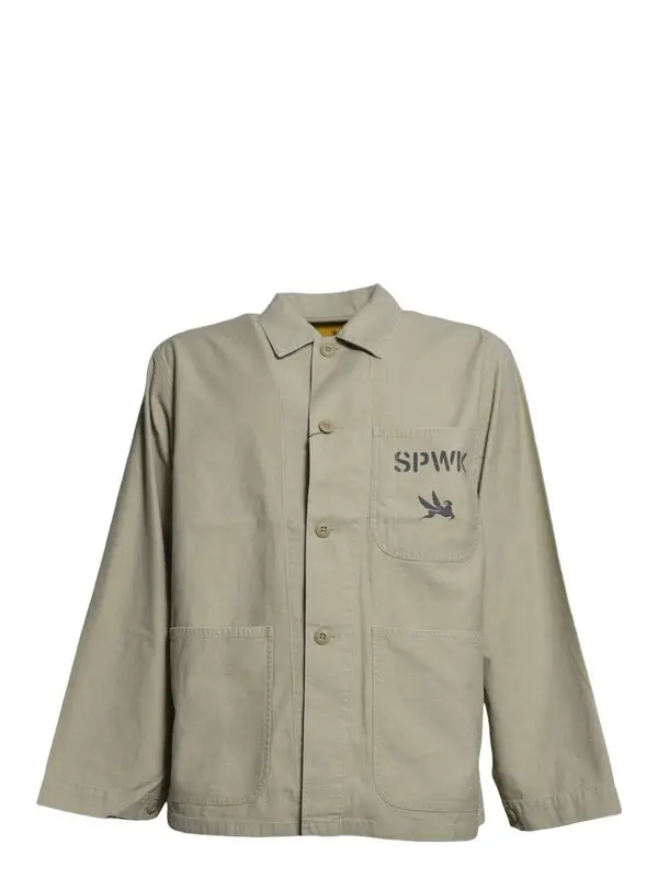 SPIEWAK Button-up Utility Jacket - Beige