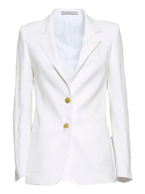 Tagliatore Single Breasted Blazer - Bianco