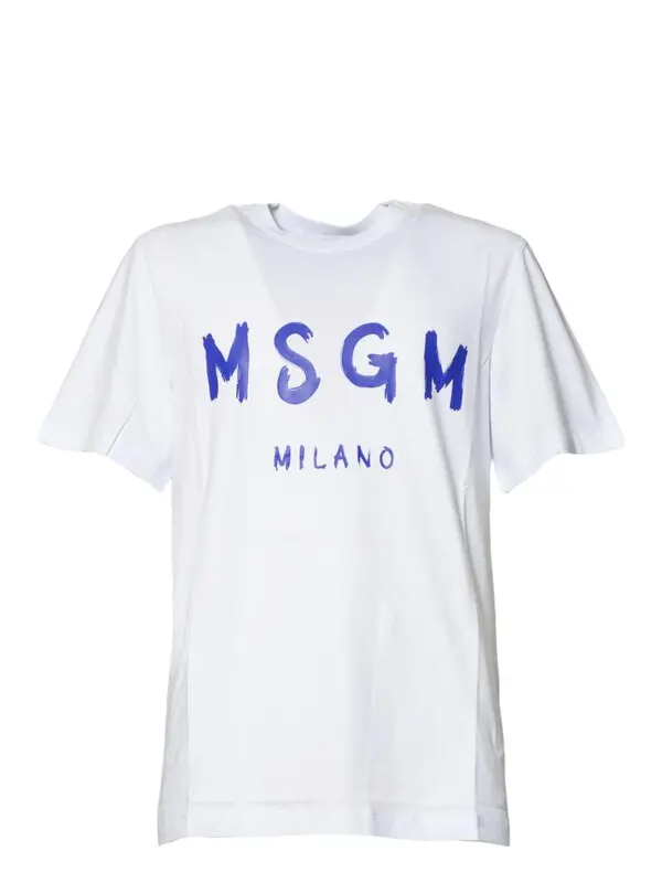 MSGM Milano T-shirt - Bianco/blu