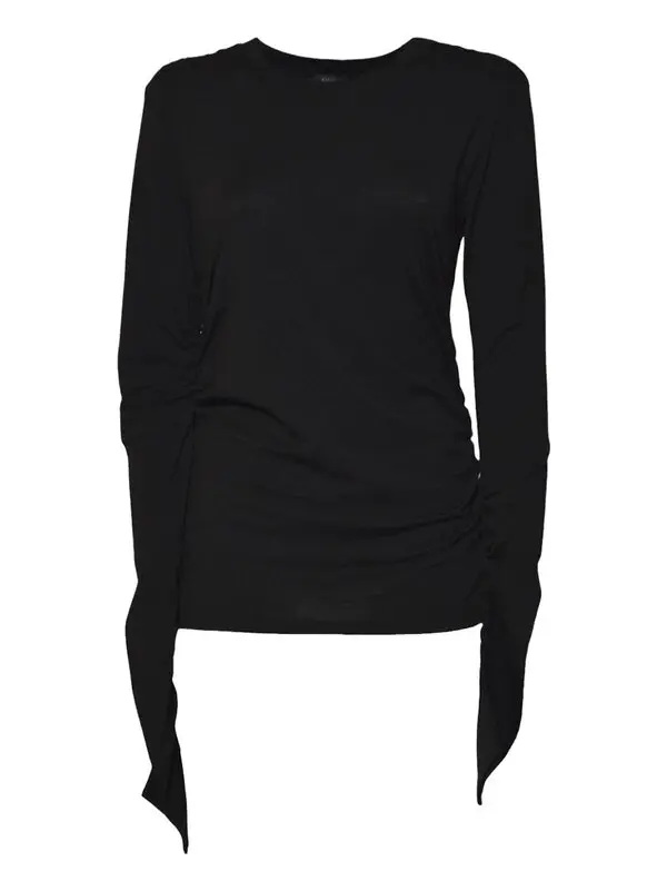 Our Legacy Gathered Long Sleeve Top - Nero