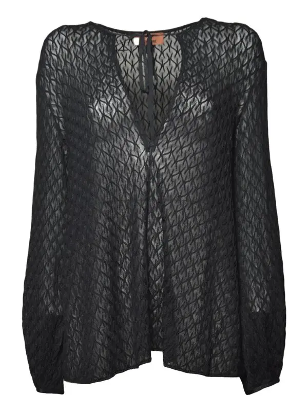 Missoni Black Lace Knit Shirt - Nero/argento