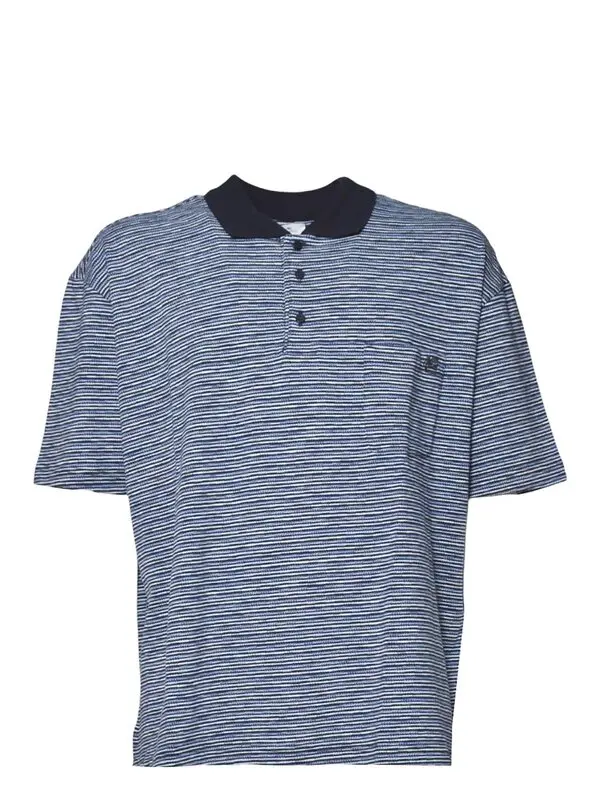 Etro Striped Polo Shirt - Blu