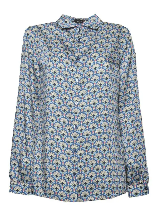 Etro Printed Button-up Shirt - Azzurro