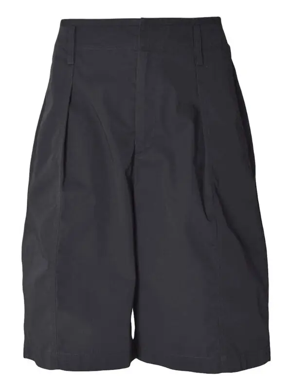 LEMAIRE Pleated Shorts - Carbone