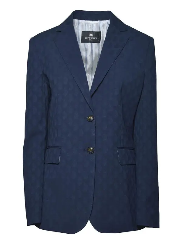 Etro Tailored Blazer - Blu Notte