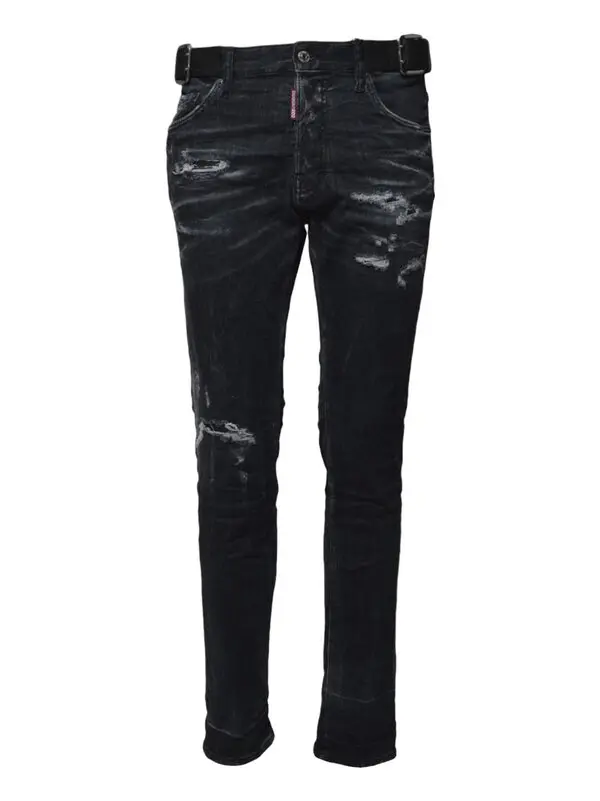 Dsquared2 Distressed Black Wash Jeans - Nero