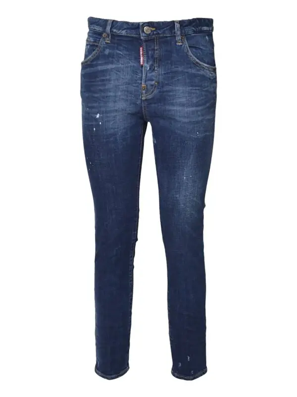 Dsquared2 Distressed Slim Fit Jeans - Denim