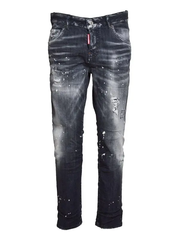 Dsquared2 Distressed Paint Splatter Jeans - -97