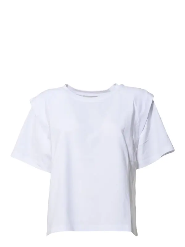 Isabel Marant Étoile T-shirt With Padded Shoulders - Bianco