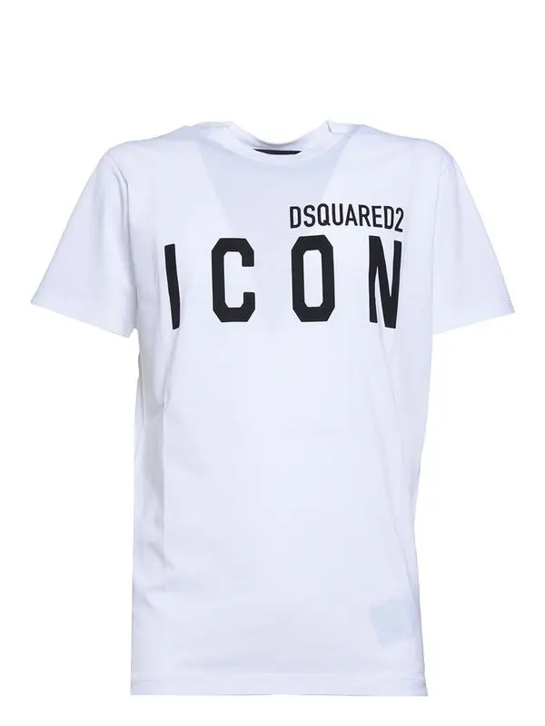 Dsquared2 Icon Printed T-shirt - Bianco/nero