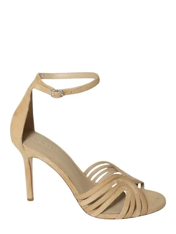 Ralph Lauren Strappy High Heel Sandals - Beige