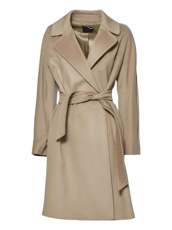 Max Mara Belted Wrap Coat - Cammello
