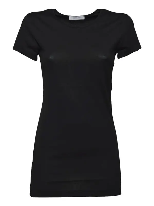 LEMAIRE Black Cotton T-shirt - Nero