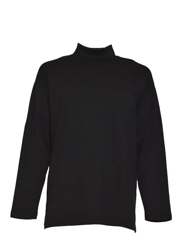 LEMAIRE Turtleneck Long Sleeve Shirt - Nero