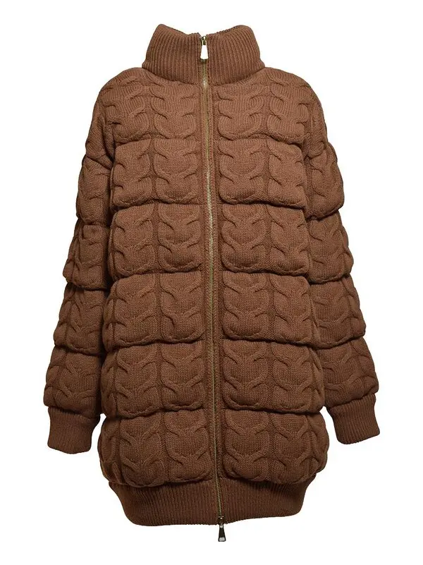 Max Mara Wool & Cashmere Knit Down Jacket - Cammello