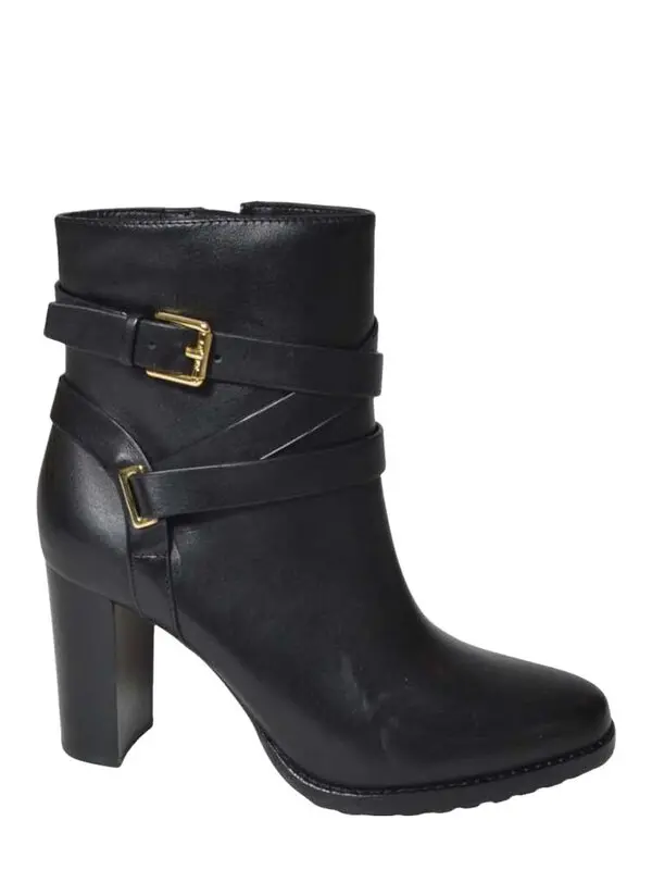 Ralph Lauren Buckled Zip Up Boots - Nero