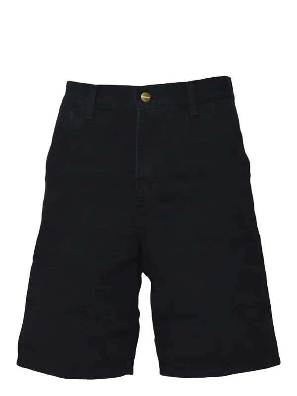 Carhartt Work In Progress Logo Detailed Relaxed Fit Shorts - Nero