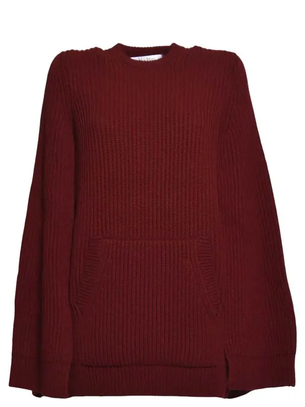 Max Mara Knitted Pullover Dress - Lampone
