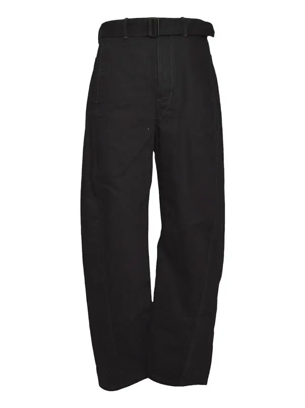 LEMAIRE Belted Wide-leg Trousers - Nero