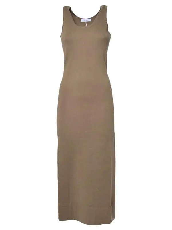 Max Mara Sleeveless Maxi Dress - Nocciola