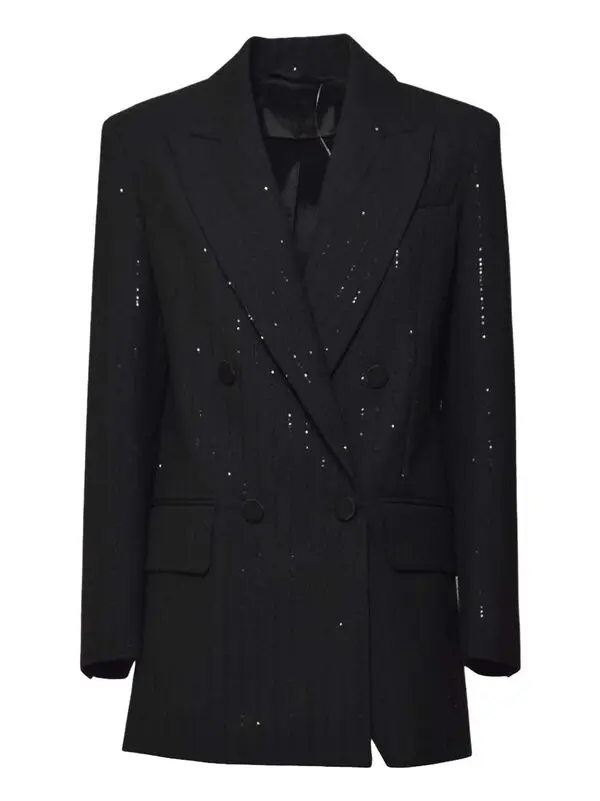 Max Mara Double Breasted Blazer - Nero