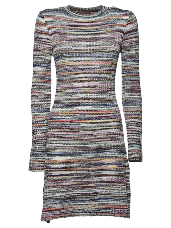 Missoni Long Sleeve Knit Dress - Multicolour