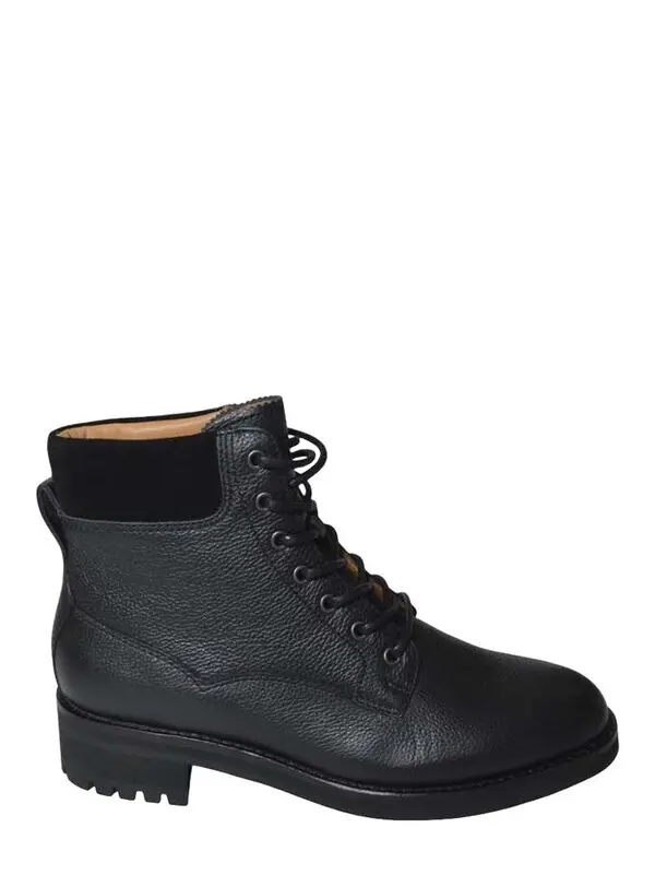 Polo Ralph Lauren Lace-up Leather Boots - Nero