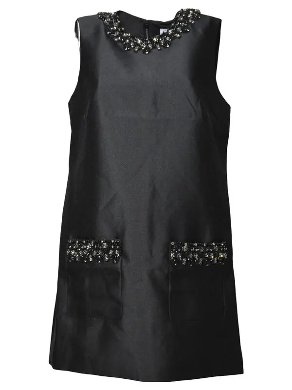 SELF-PORTRAIT Embellished Collar And Pocket Dress - -97