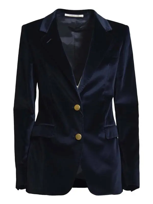 Tagliatore Velvet Blazer - Blu