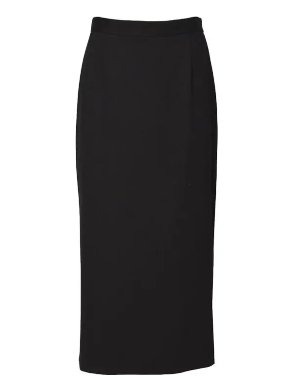 SOLOTRE Solid Midi Skirt - -97