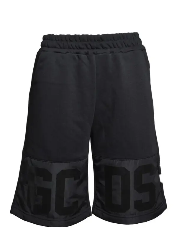 Gcds Logo Detailed Shorts - Nero/nero