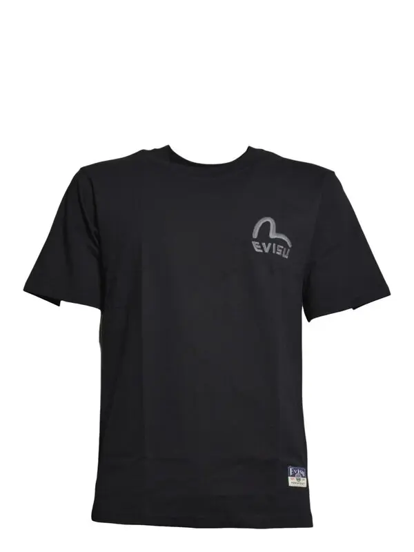 EVISU Embroidered Logo T-shirt - Nero