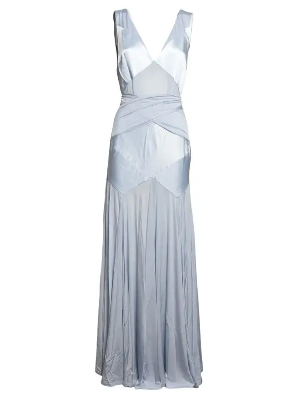 SELF-PORTRAIT Maxi Dress - Azzurro Chiaro