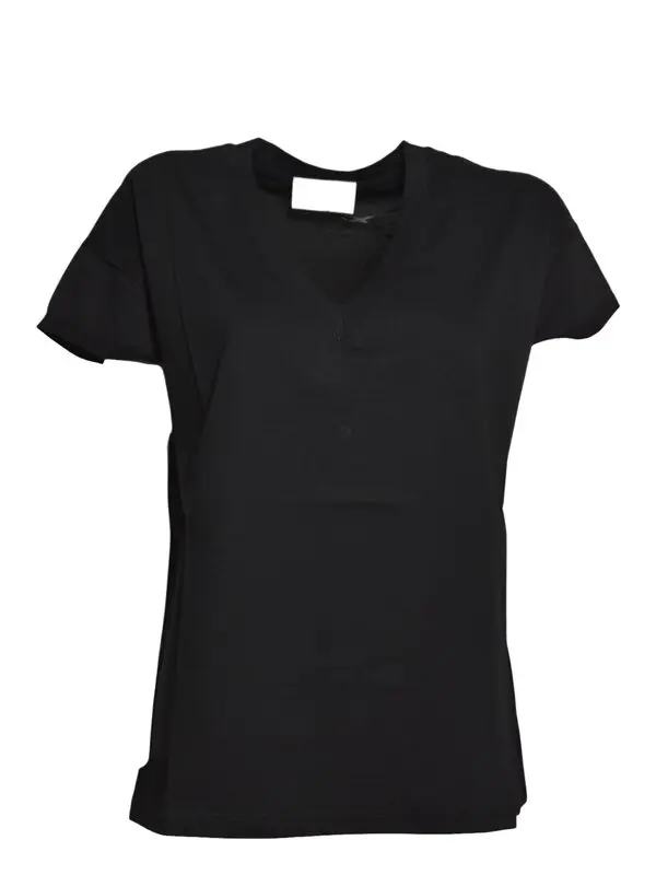 SOLOTRE V-neck T-shirt - Nero