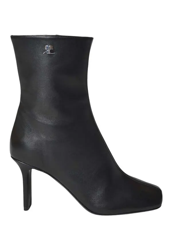 COURREGES Courrèges Ankle Boots With Square Toe And Stiletto Heel - Nero