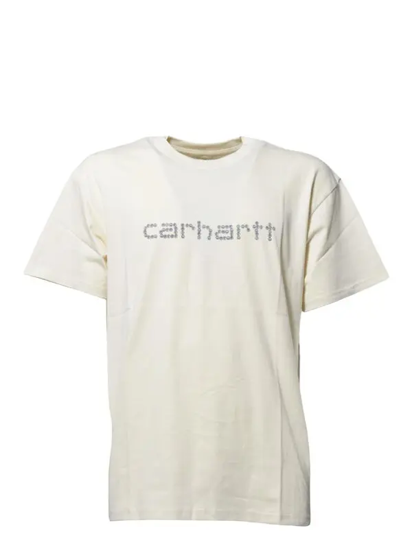 Carhartt Work In Progress T-shirt With Embellished Logo - Natural